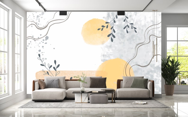 Watercolor Sphere Wall Art Mural Abstract Aesthetic Boho - Etsy