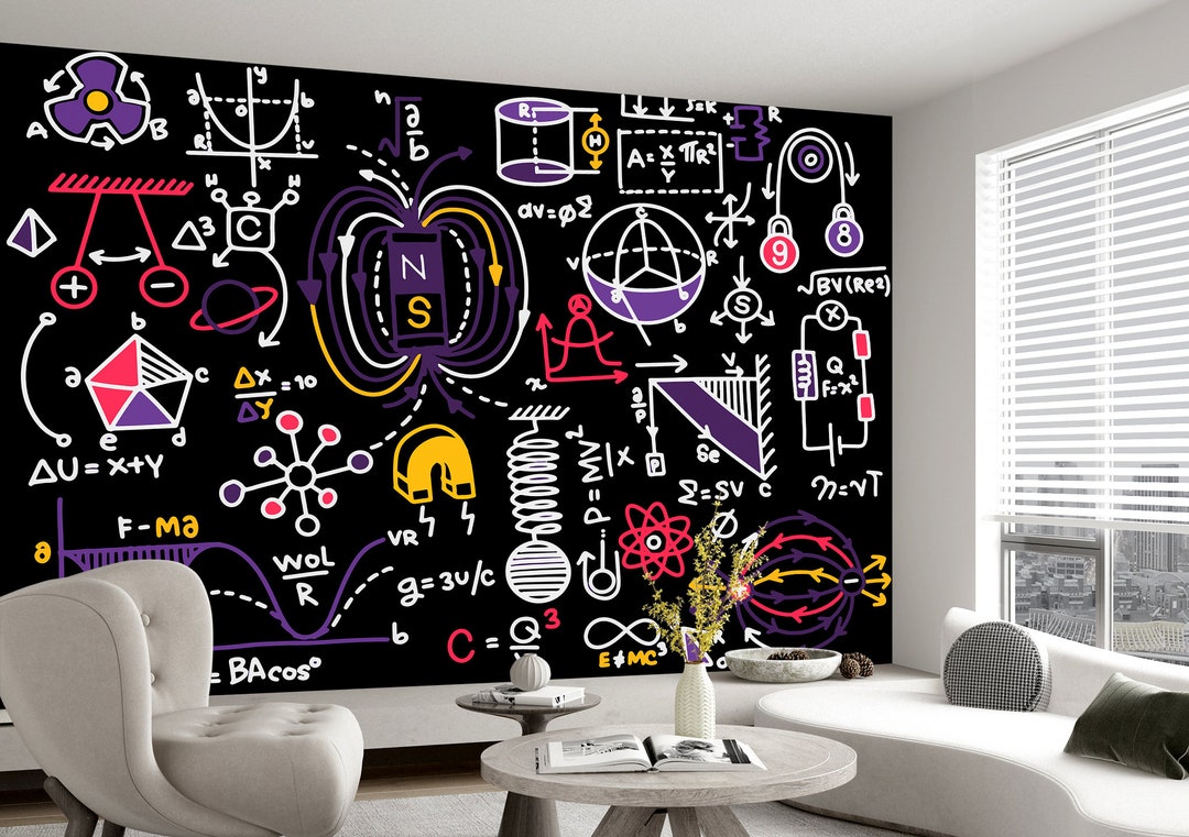 Physics Science Wallpaper & Laboratory School Education Wall Mural Wall ...