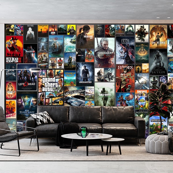 Video Game Mural - Etsy