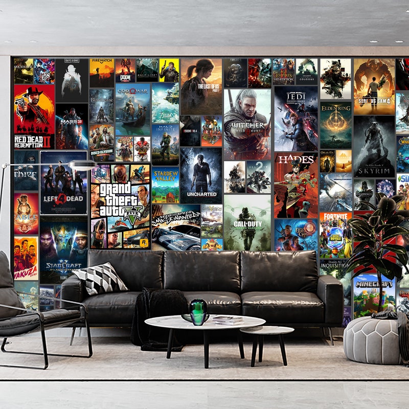 Video Game Mural - Etsy