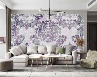 Vintage Retro Lines Wall Mural Retro Wallpaper - Etsy