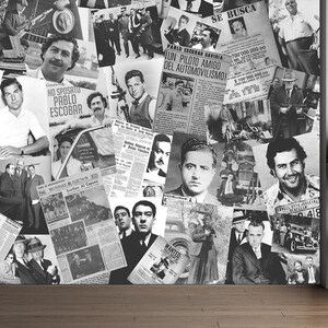 Gangster Mafia Collage Wallpaper Vintage Crime Bosses Aesthetic Mobster ...