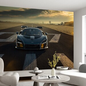 Lamborghini Wall Art Mural & Wallpaper Racing Sport Cars Peel and Stick ...