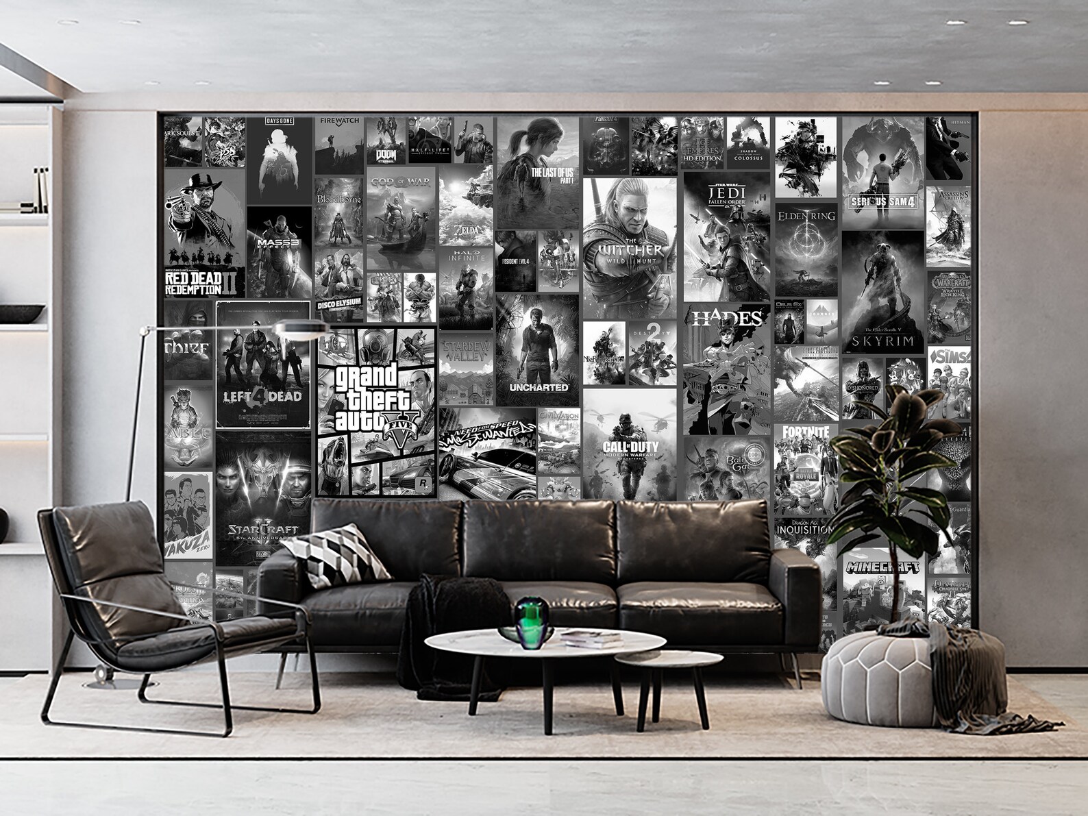 Video Game Posters Collage Wallpaper Modern & Famous Games - Etsy UK