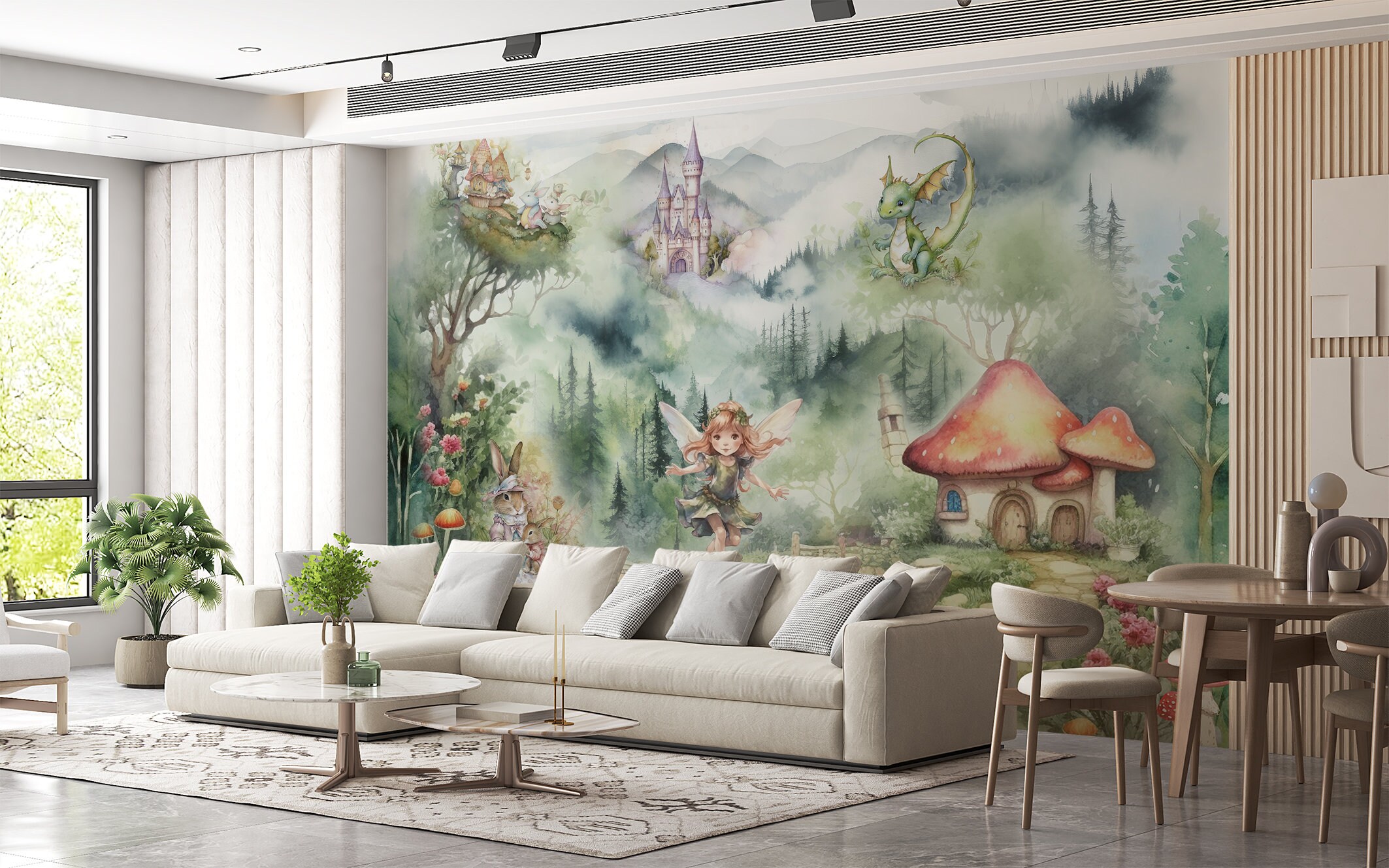 Fairytale Children's World Wallpaper & Castle Kids Cute Fairy Princess ...