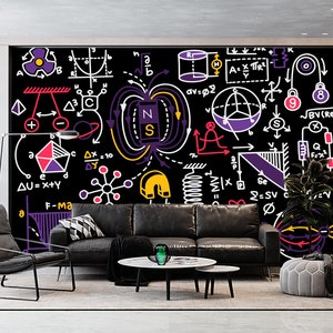 Physics Science Wallpaper & Laboratory School Education Wall Mural Wall ...