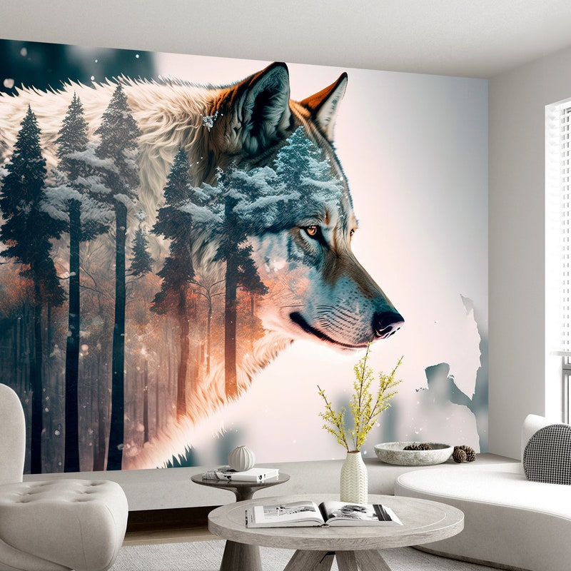 Wolf Wall Decal - Etsy