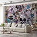 Graffiti Cartoon Wallpaper & Wall Art Mural Graffiti Characters Cartoon ...