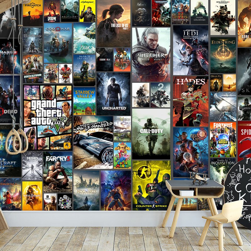 Video Game Mural - Etsy