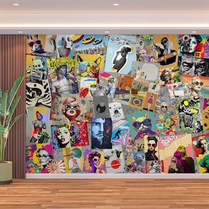 Pop Art Wallpaper Street Art Vintage & Wall Mural Retro Wall Art ...