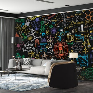 Science Wallpaper & Experiments Physics Wall Mural Education Chemistry ...