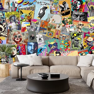 Pop Art Wallpaper Street Art Vintage & Wall Mural Retro Wall Art ...