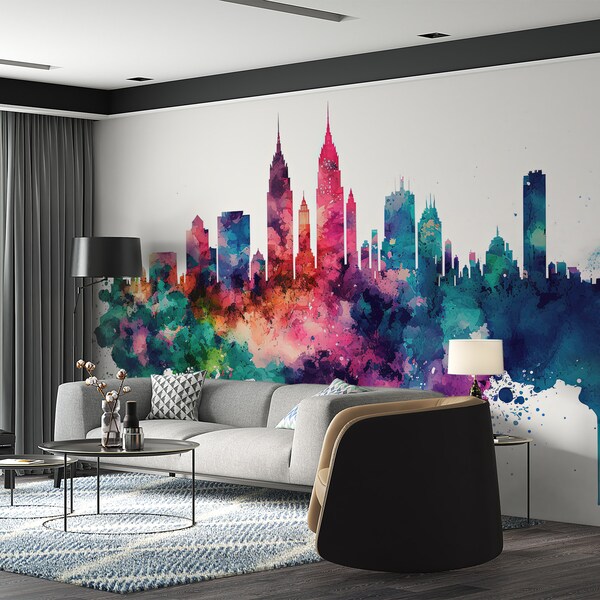 Modern Wall Mural - Etsy