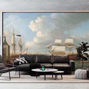 Pegase Entering Portsmouth Wall Art Mural & Wallpaper Nautical Old ...