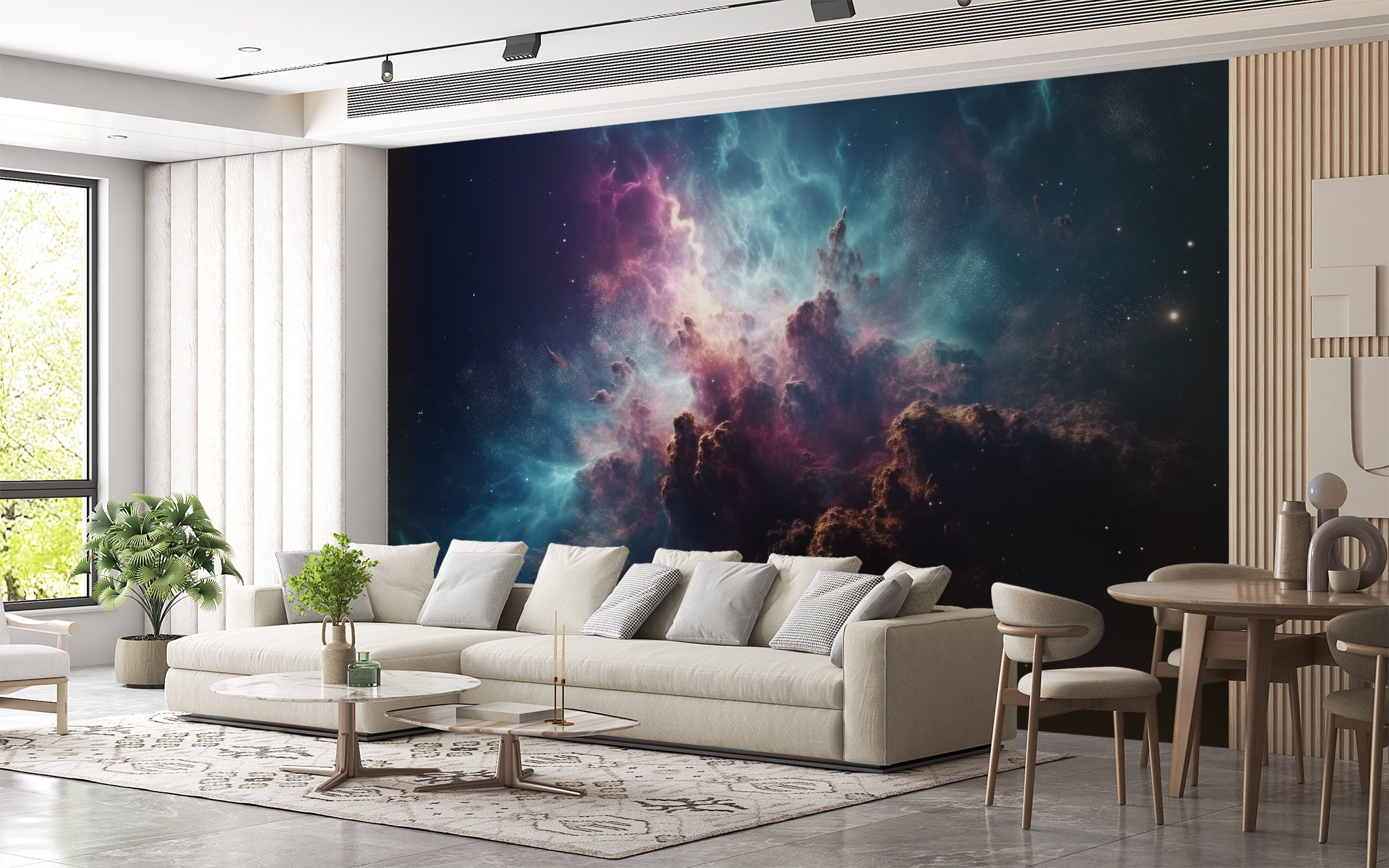Starry Sky Wall Art Mural & Wallpaper Cosmic Astronomy - Etsy