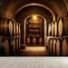 Winemaking Cellar & Wallpaper Wine Barrel Wall Art Mural Wine Cellar ...