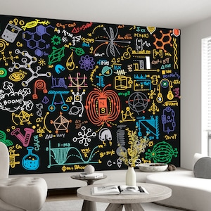 Science Wallpaper & Experiments Physics Wall Mural Education Chemistry ...