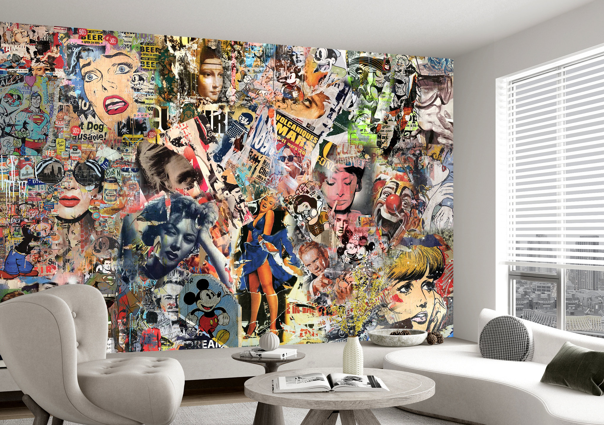 Retro Poster Retro Pop Art Wallpaper Vintage & Wall Mural Wall - Etsy
