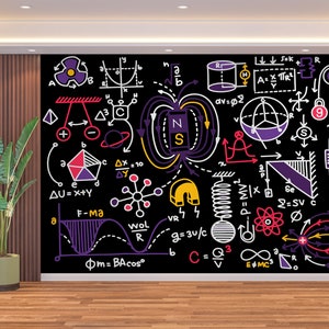 Physics Science Wallpaper & Laboratory School Education Wall Mural Wall ...