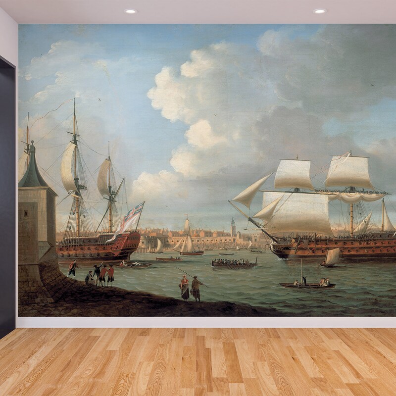 Colonial Wallpaper - Etsy