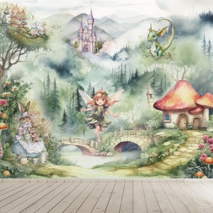 Fairytale Children's World Wallpaper & Castle Kids Cute Fairy Princess ...