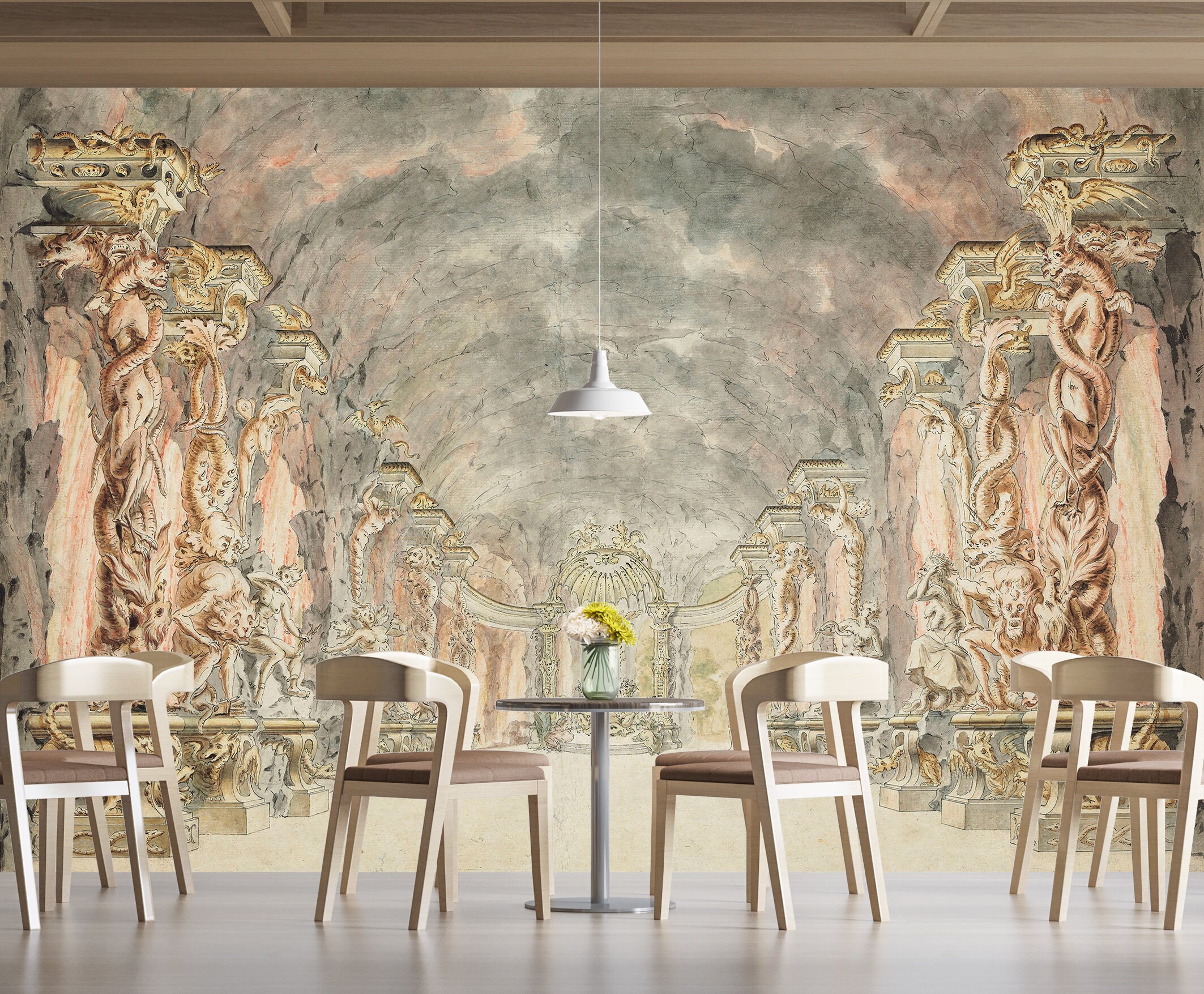 Ancient Palace Greek Mythology Wall Art Mural & Wallpaper Old - Etsy