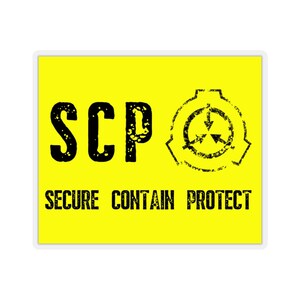 SCP Sticker, Secure Contain Protect Decal, Car Decal, Computer Decal ...
