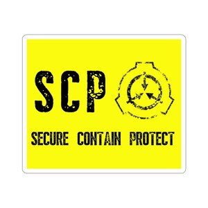 SCP Sticker, Secure Contain Protect Decal, Car Decal, Computer Decal ...