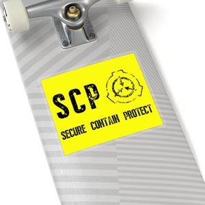 SCP Sticker, Secure Contain Protect Decal, Car Decal, Computer Decal ...
