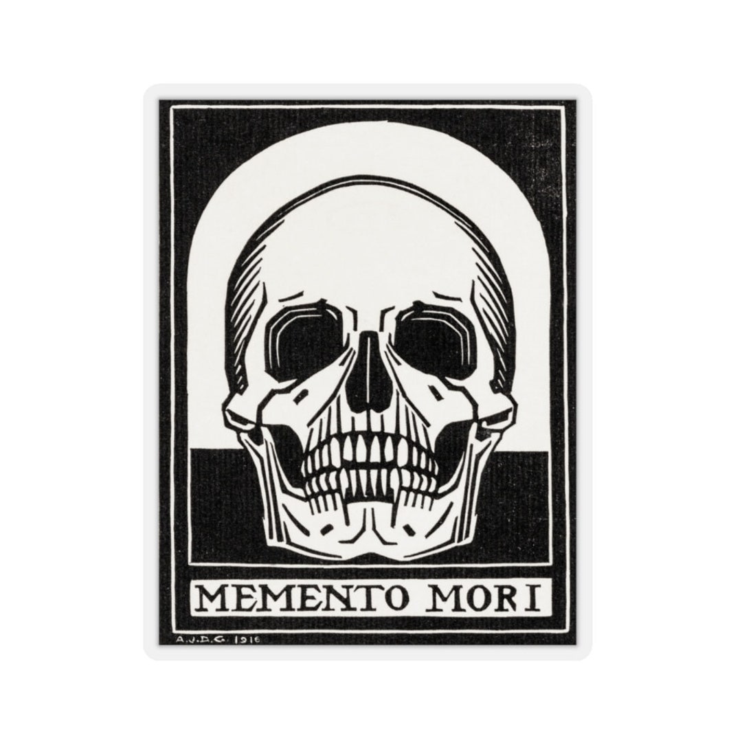 Memento Mori Stickers Halloween Decal Vinyl Sticker Skull - Etsy