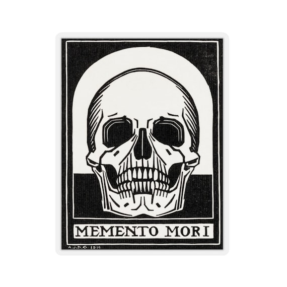 Memento Mori Stickers Halloween Decal Vinyl Sticker - Etsy