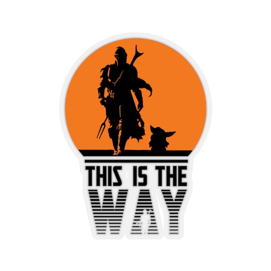 Mandalorian Sticker | This is the Way Sticker | Grogu Mando Vynil ...