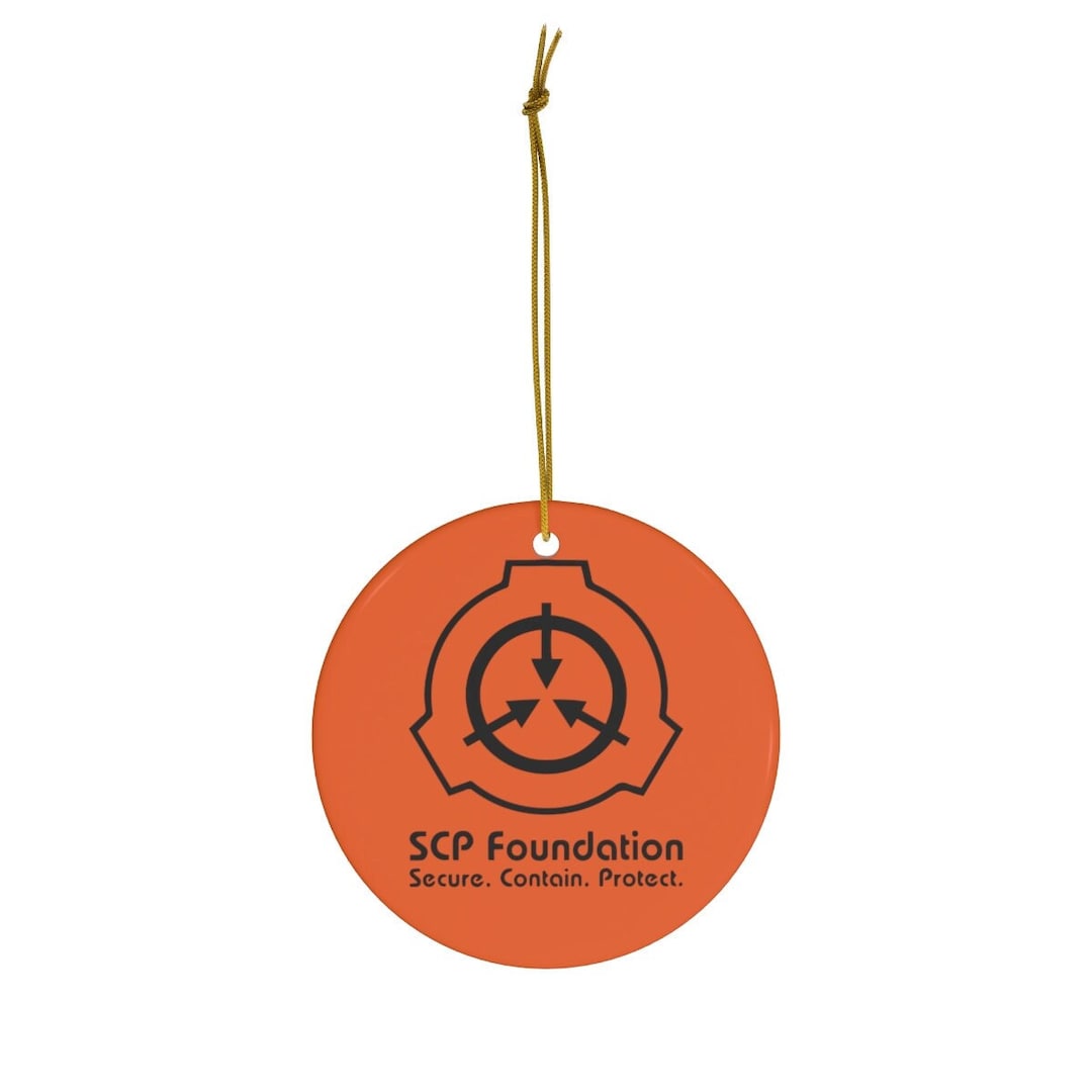 SCP Foundation Ornament, Secure Contain Protect Tree Ornament, Ceramic ...