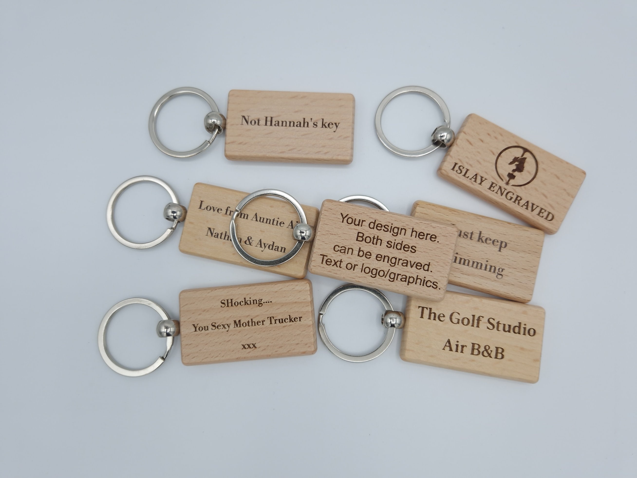 Personalised Keyring Laser Engraved Keychain Gift Idea - Etsy UK