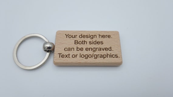 Personalised Keyring Laser Engraved Keychain Gift Idea - Etsy UK