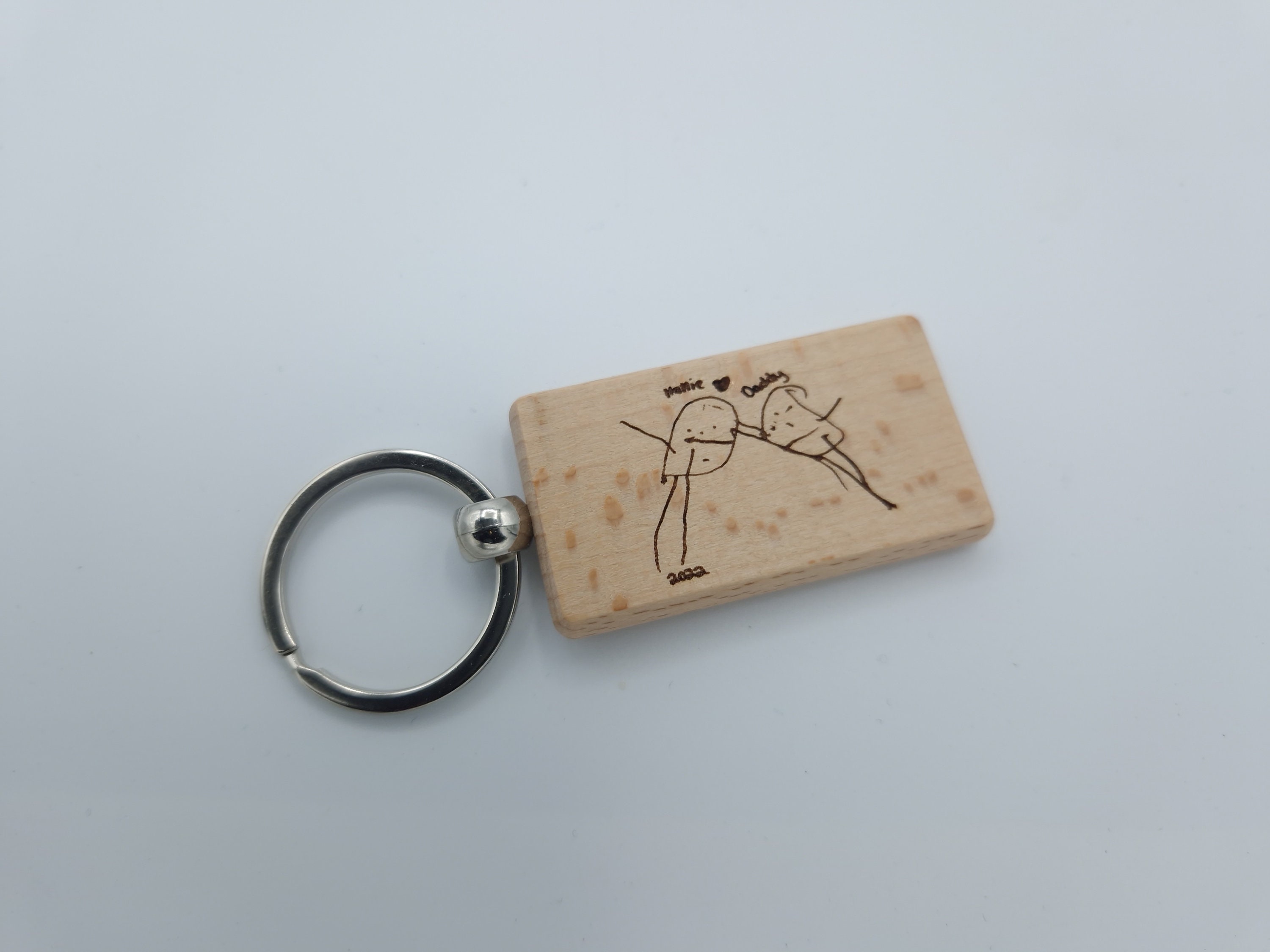 Personalised Keyring Laser Engraved Keychain Gift Idea - Etsy UK