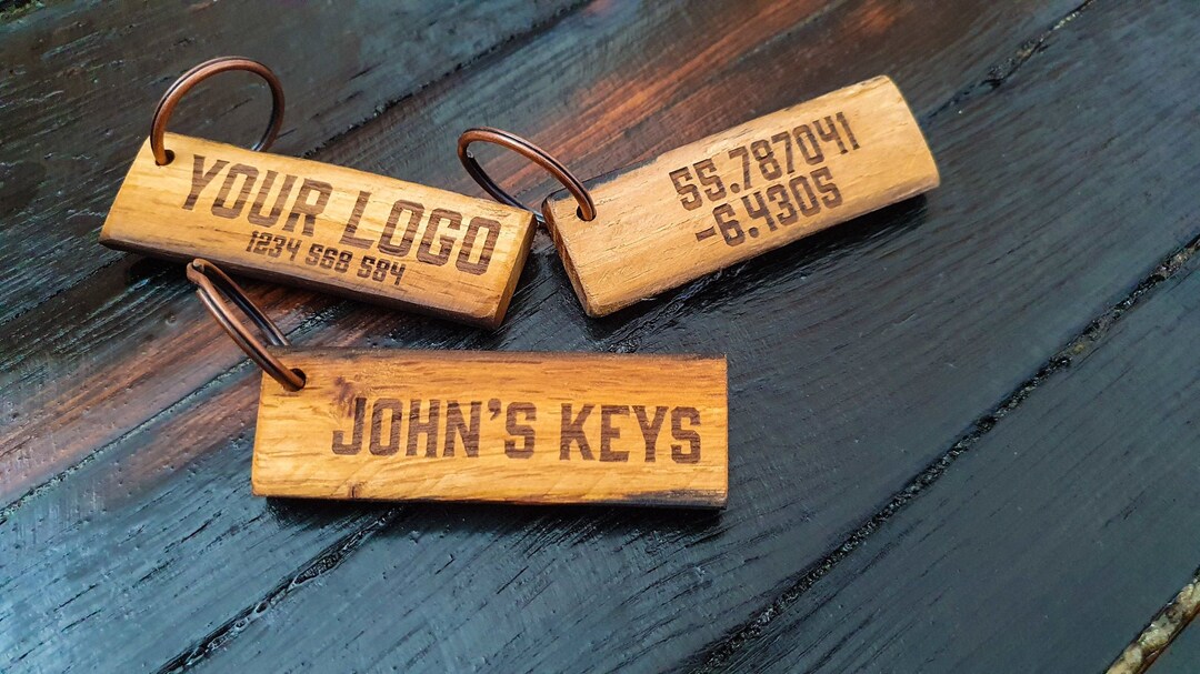 Islay Whisky Barrel Stave Cask Keyring Personalised, Single Malt Cask ...