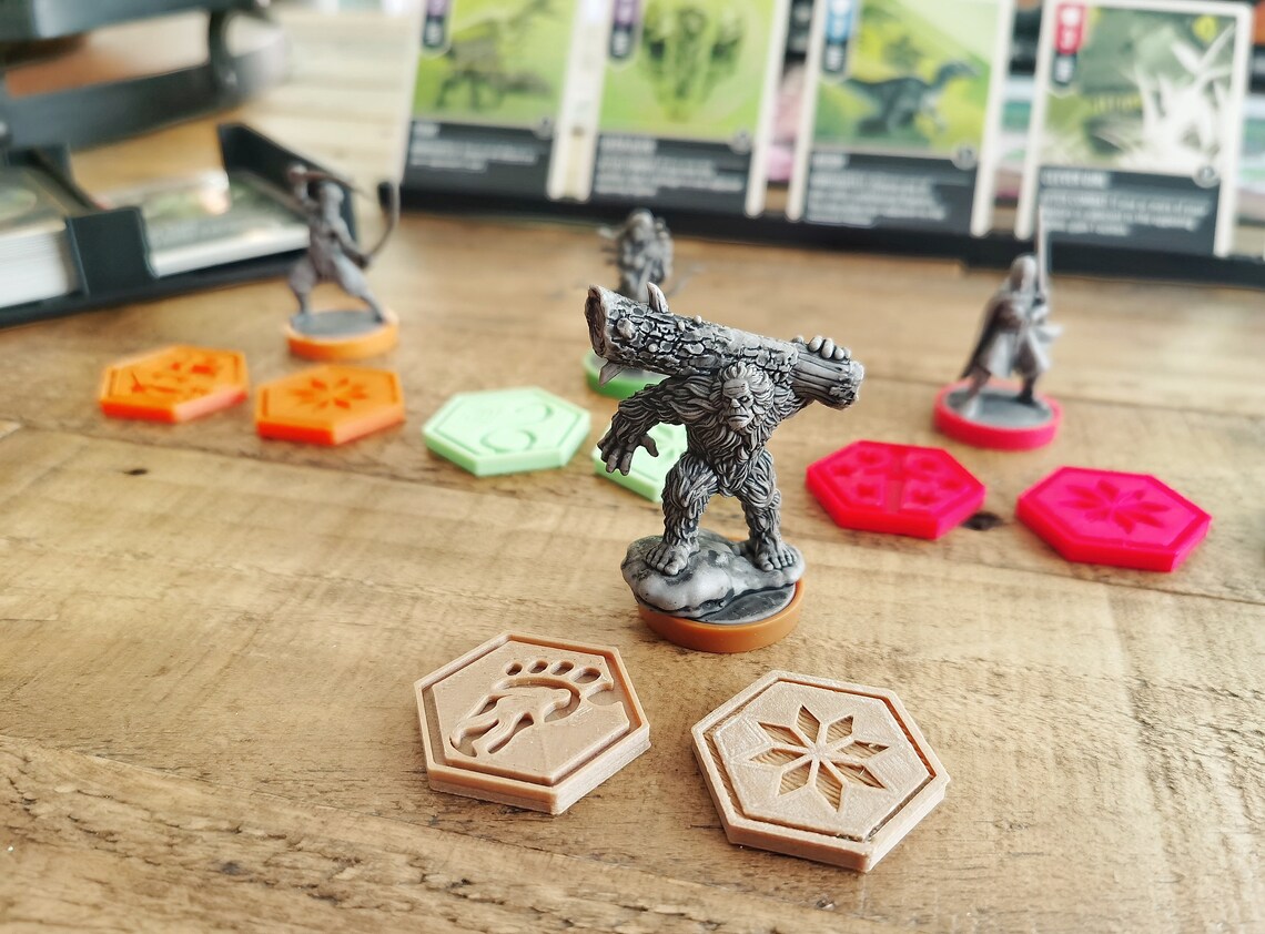 Unmatched Board Game Turnaction Tokens Etsy 