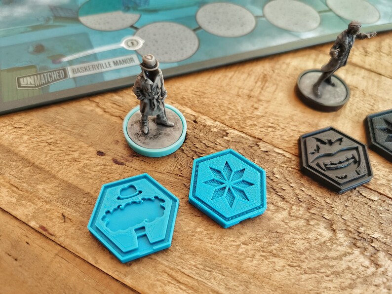 Unmatched Board Game Turn/action Tokens | Etsy