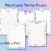Printable A5 Notes Pages Create Your Own Floral Notepads With Our ...