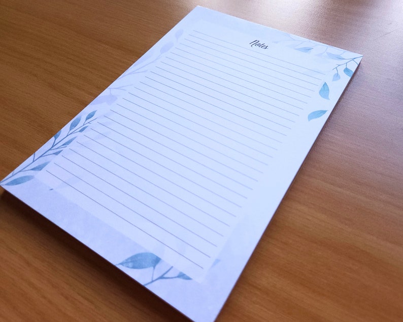Printable A5 Notes Pages | Create Your Own Floral Notepads With Our ...