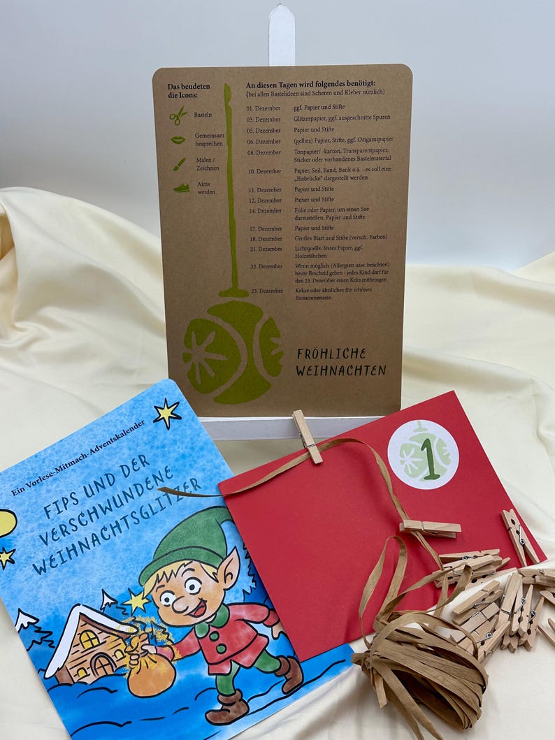 Reading-aloud Advent Calendar for Children, 1st and 2nd Grade, School ...