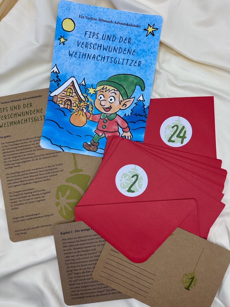 Reading-aloud Advent Calendar for Children, 1st and 2nd Grade, School ...