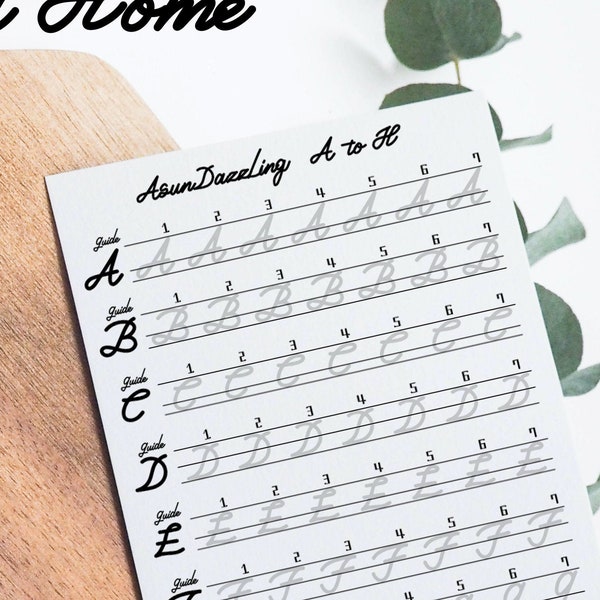 Printable Cursive Handwriting Book - Etsy