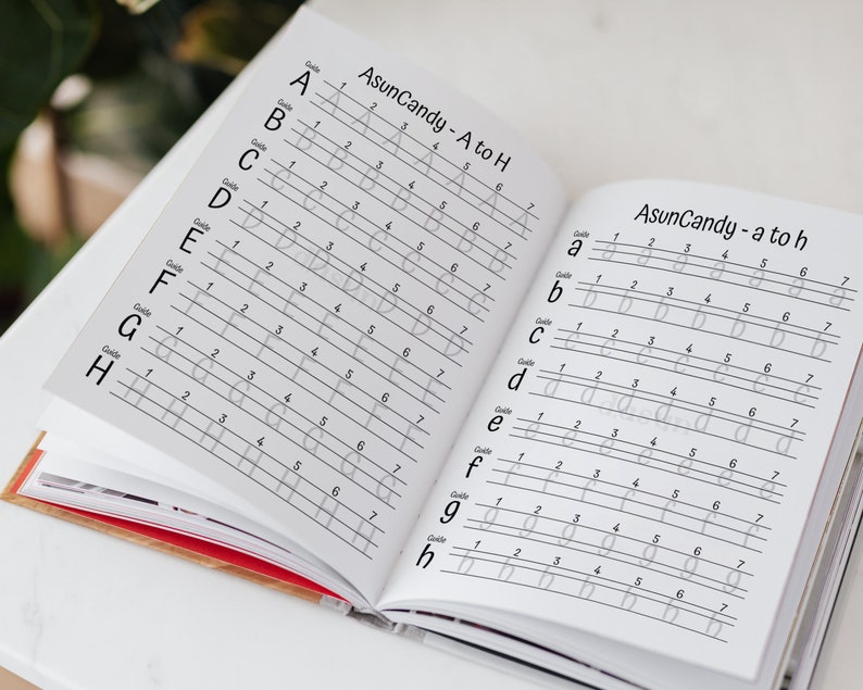 Bouncy Cute Handwriting Exercise Sheet for Adult, Creative Penmanship ...