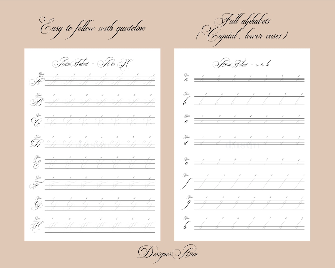 Copperplate Calligraphy Starter Workbook Kit Creative Hobbies - Etsy