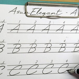 Signature Handwriting Printable Worksheet for Beginners, Signature Font ...