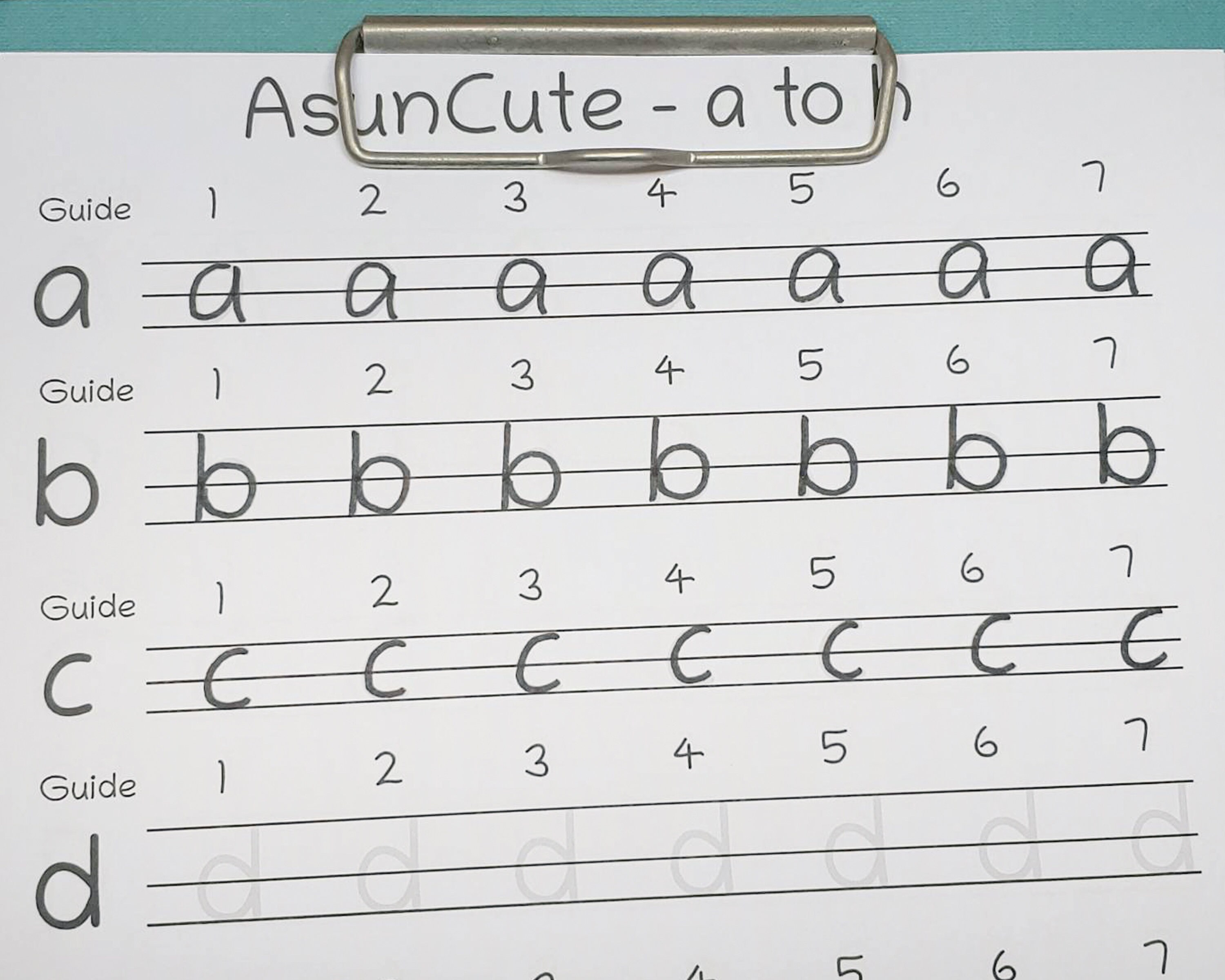 Cute Handwriting Blank Practice Template Worksheet Fun PDF - Etsy