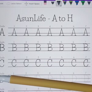 Typewriter Style Handwriting Practice Sheet, How to Write Like ...