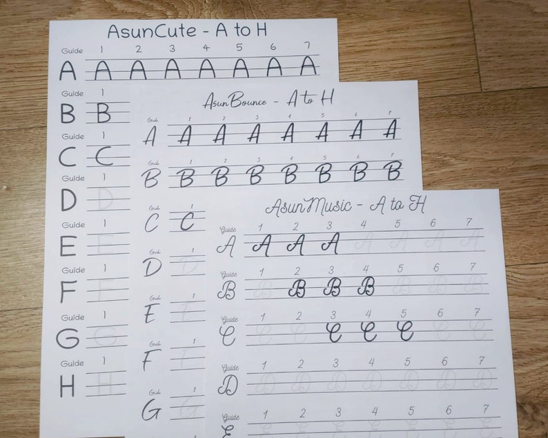 Handwriting Worksheet Template Bundle Pack Self-learning Handwriting ...